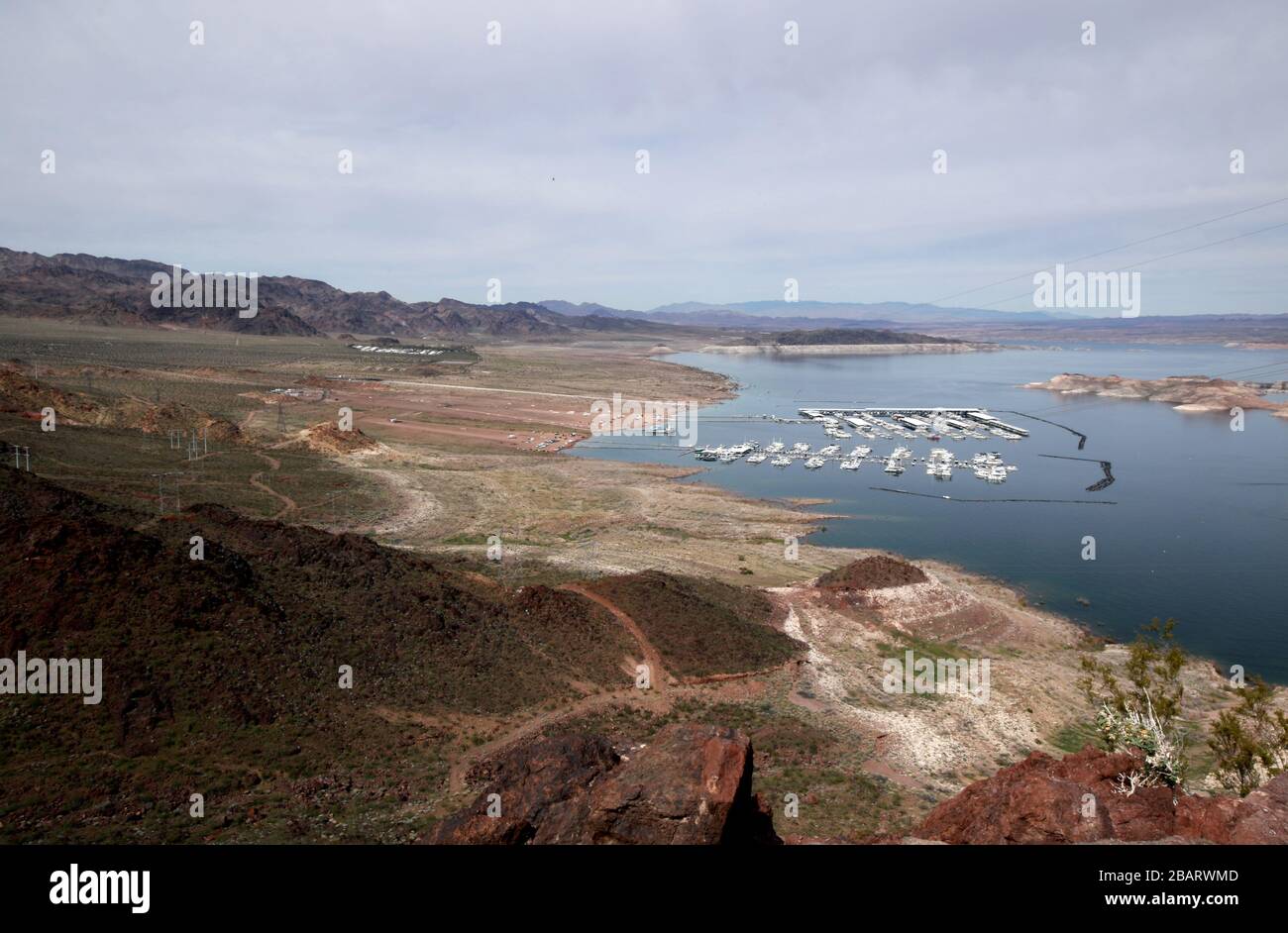 Lake View in the valley Stock Photo - Alamy