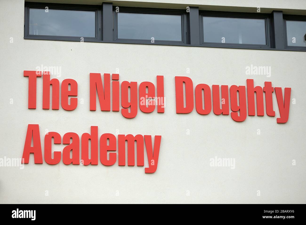 Signage at the newly named Nottingham Forest academy building, now ...