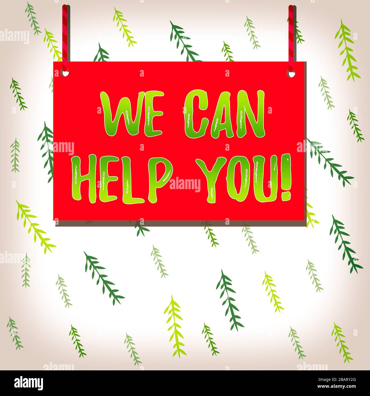 Handwriting text We Can Help You. Conceptual photo offering good ...