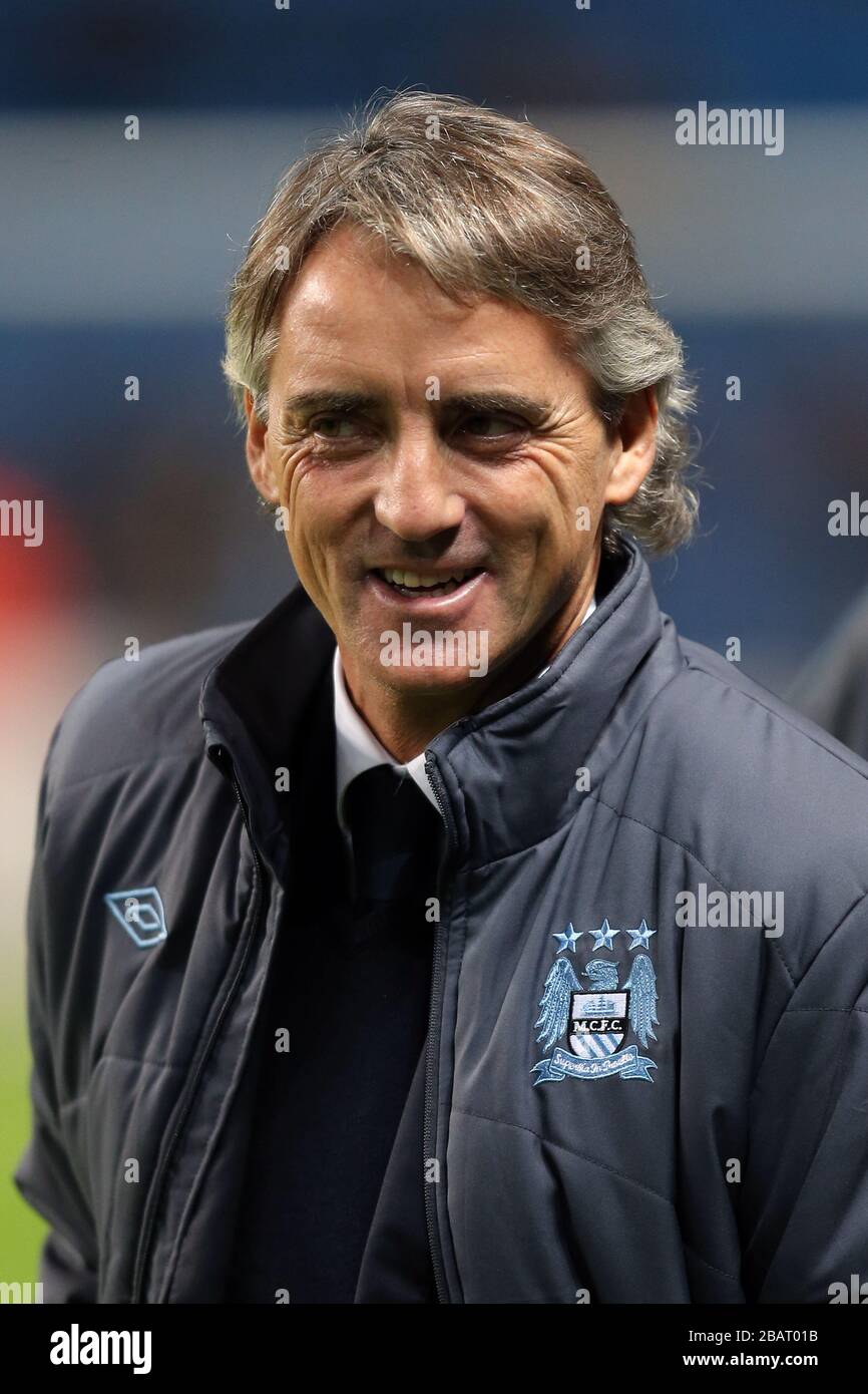 Roberto Mancini, Manchester City manager Stock Photo - Alamy