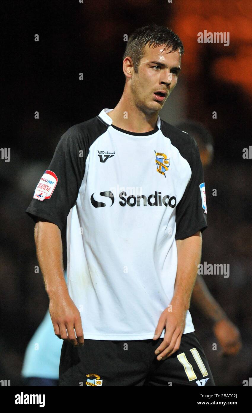 Port Vale's Tom Pope Stock Photo - Alamy