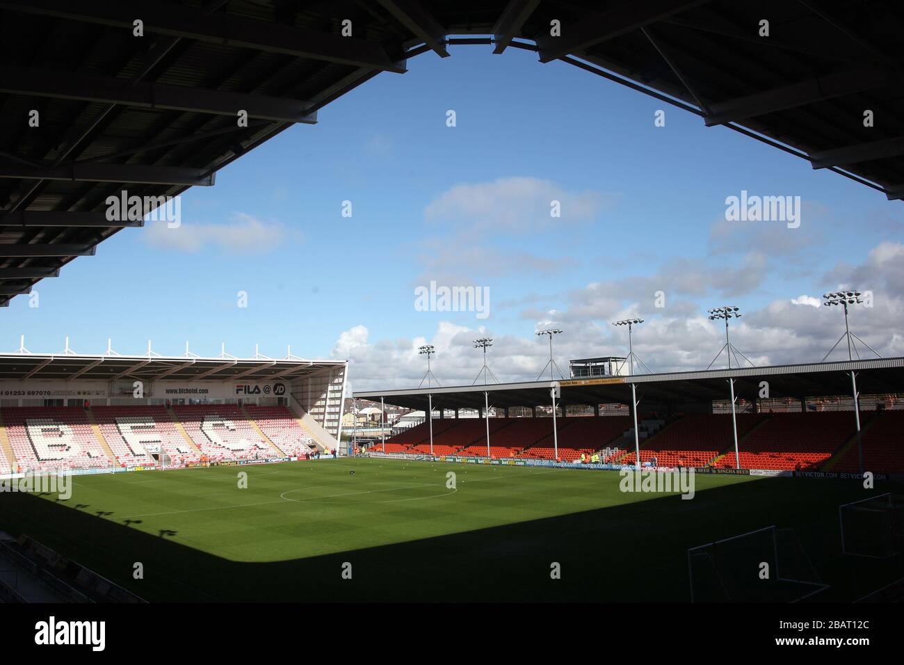 General view of inside Bloomfield Road Stock Photo - Alamy