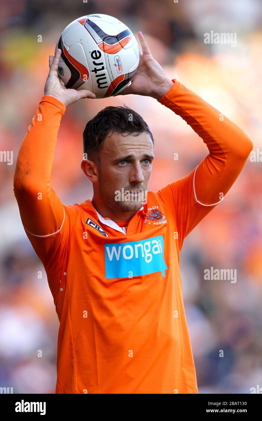 Neal Eardley, Blackpool Stock Photo - Alamy