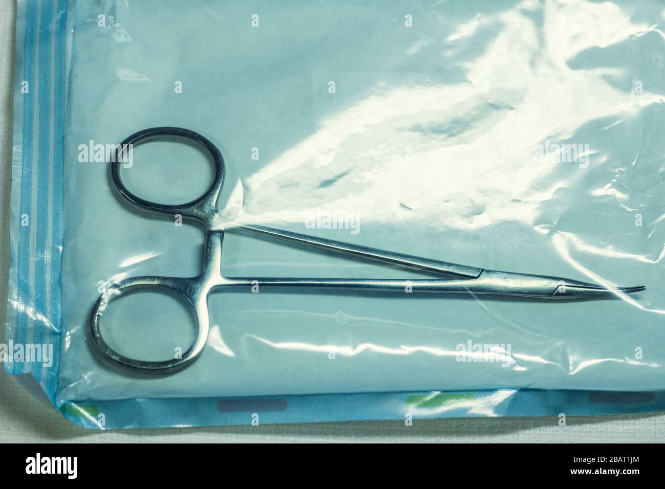 Surgical Instrument in Pack, Styrene Clamp Stock Photo - Alamy