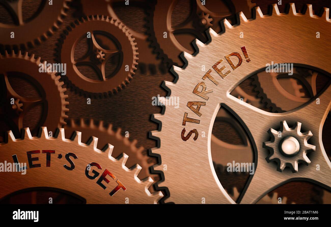 Word writing text Let Get Started. Business photo showcasing ...
