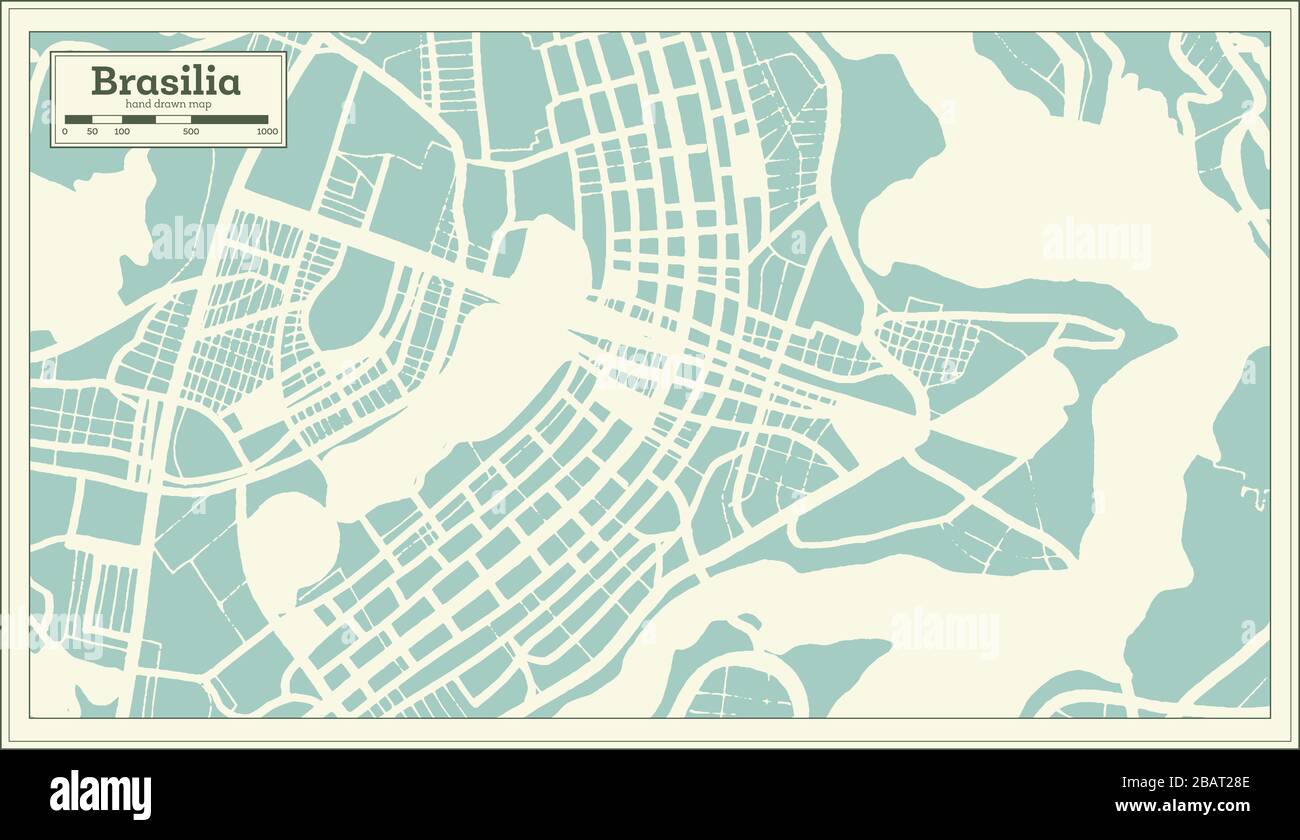 Brasilia map hi-res stock photography and images - Alamy