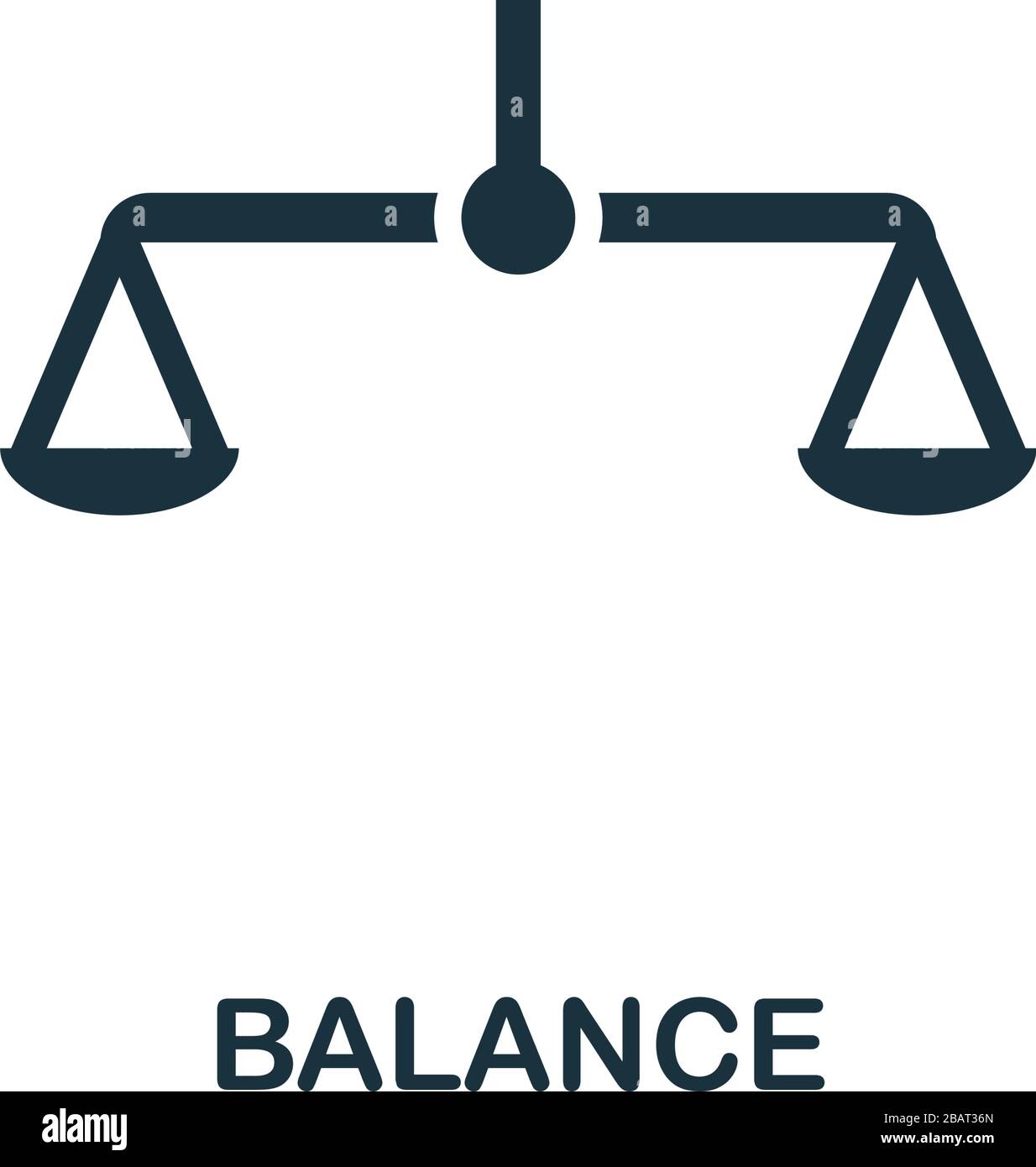Balance icon. Simple element from audit collection. Filled Balance icon ...