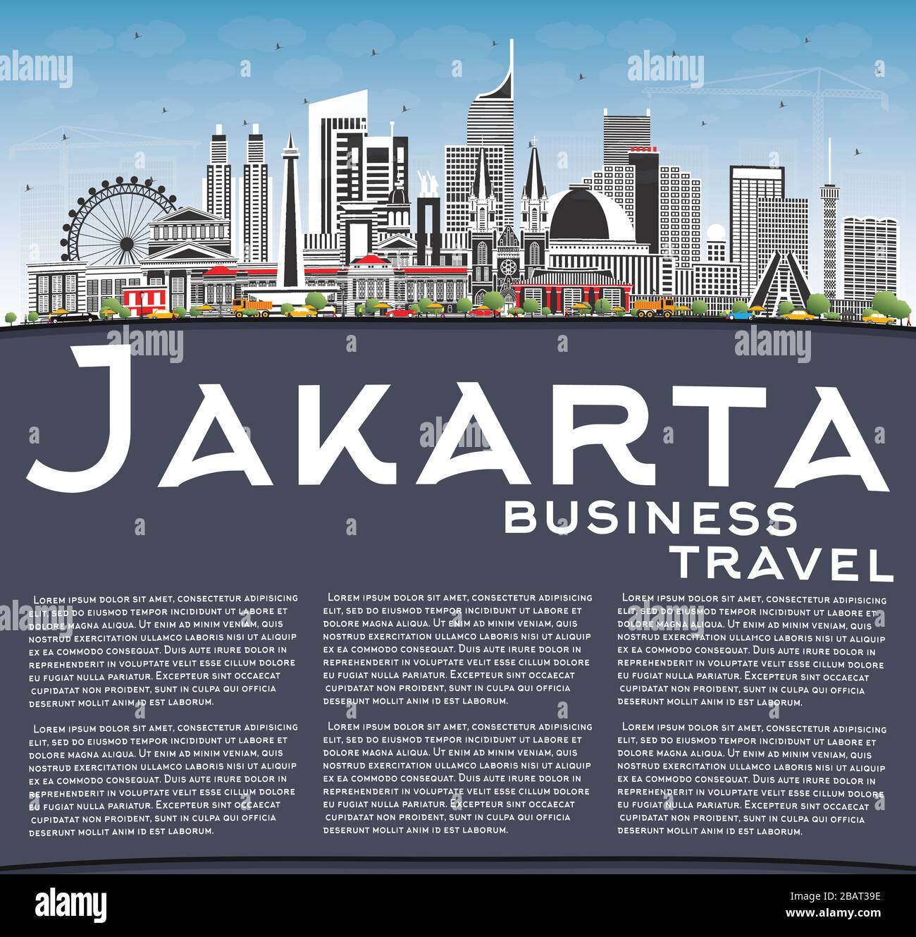 Metropolis city of jakarta Stock Vector Images - Alamy