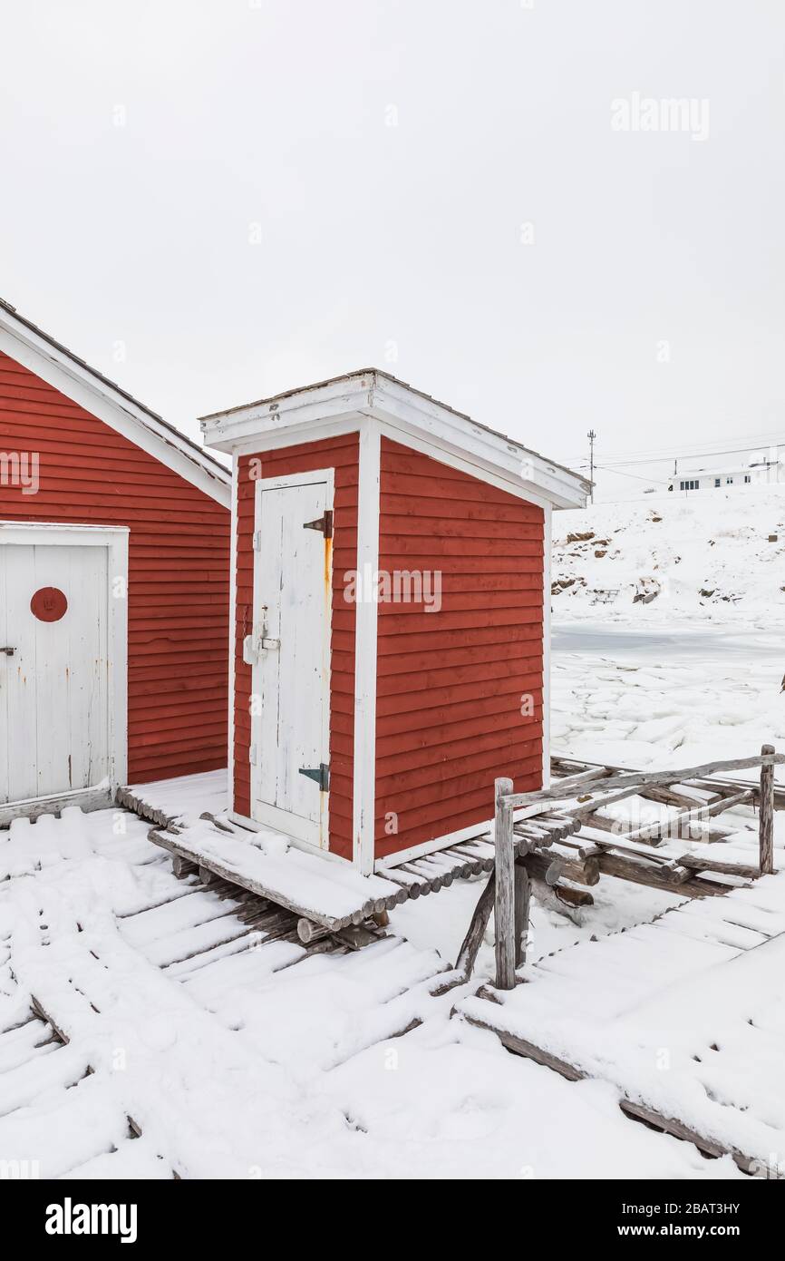 Stage at Experience Fogo, used for interpreting the historic cod ...