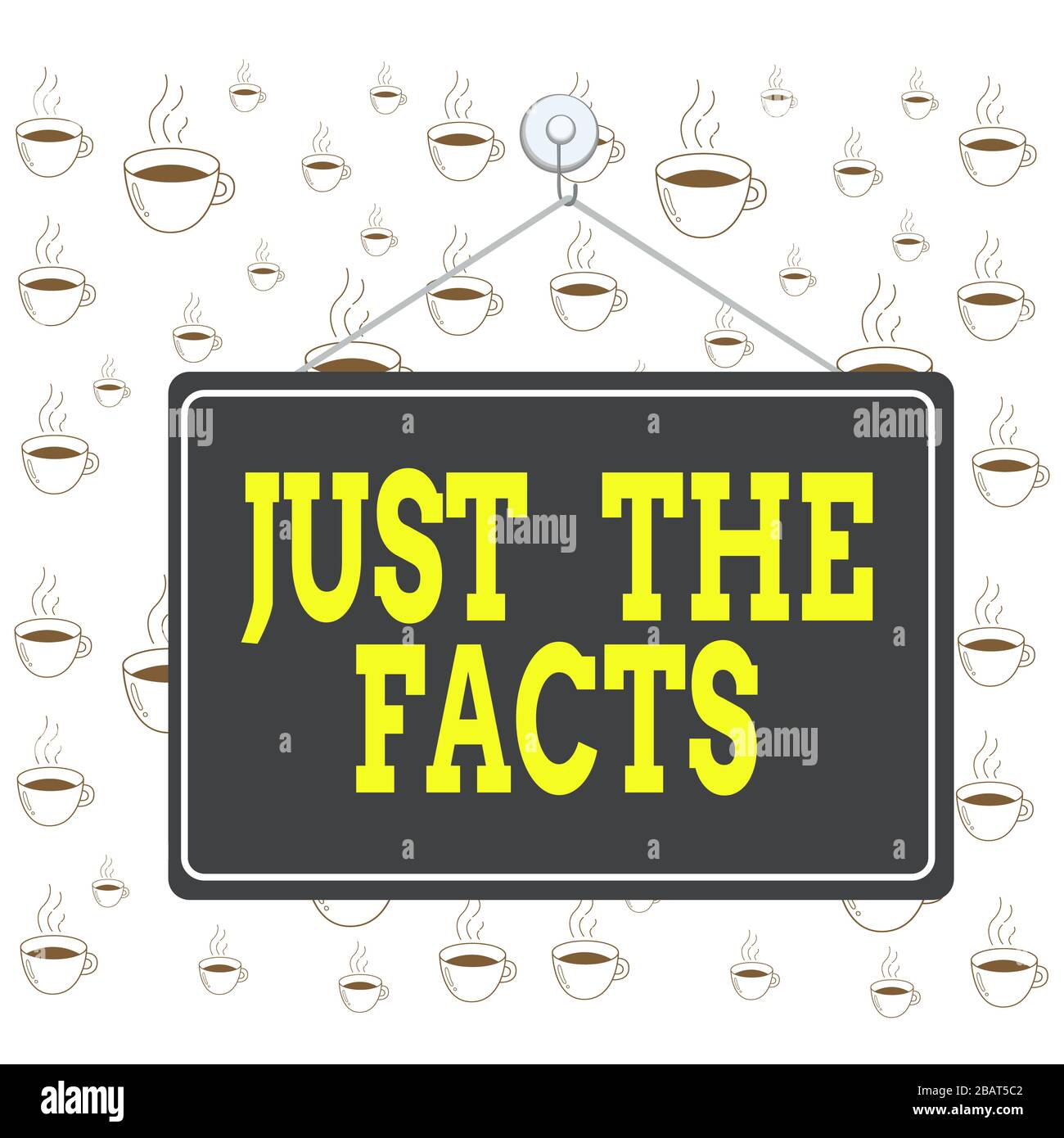 Writing Note Showing Just The Facts Business Concept For To Have The Correct Information About