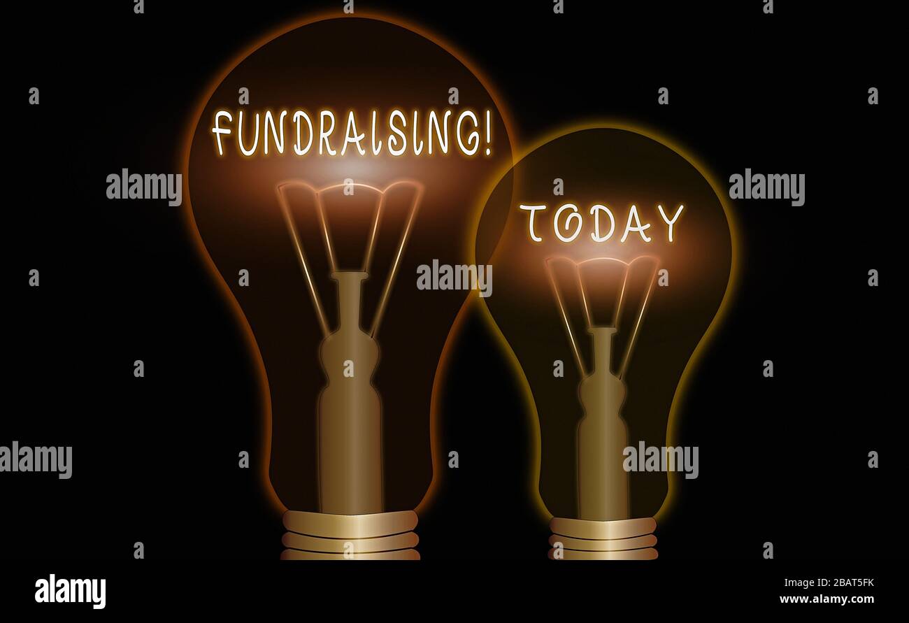 Word writing text Fundraising. Business photo showcasing seeking to ...