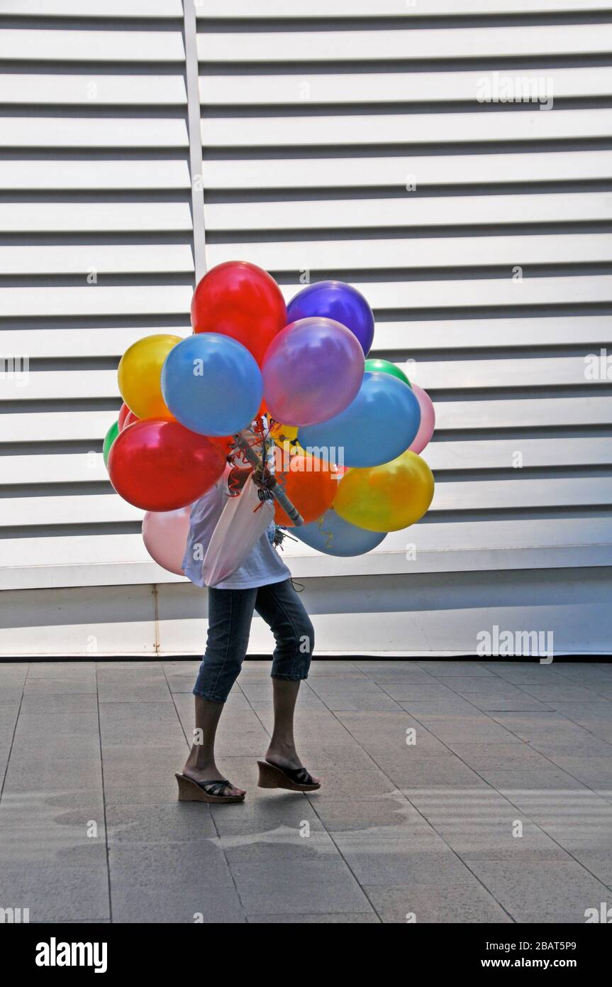 vendor of balloons in street, Kuala Lumpur, Malaysia Stock Photo - Alamy
