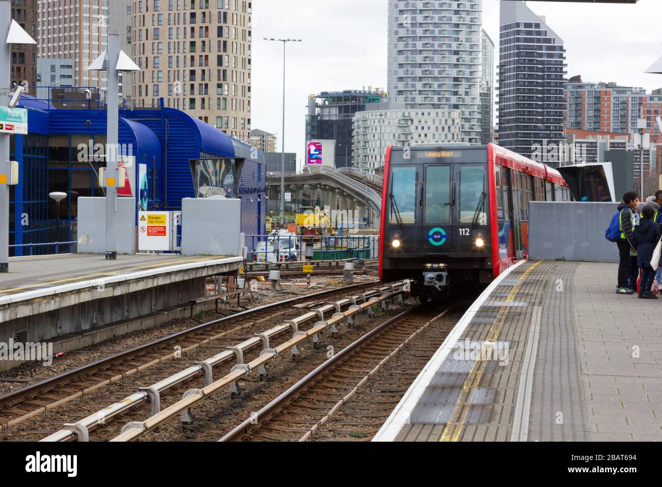 The Docklands Light Railway, London Stock Photo - Alamy