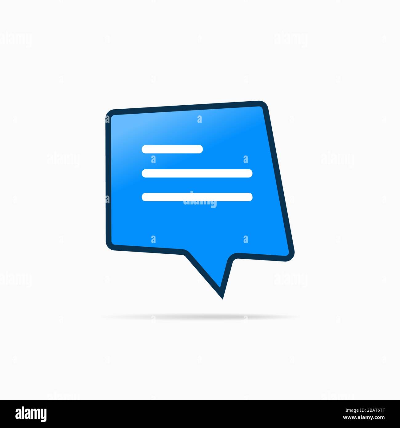 Typing in a chat bubble icon, comment sign symbol Stock Vector Image ...