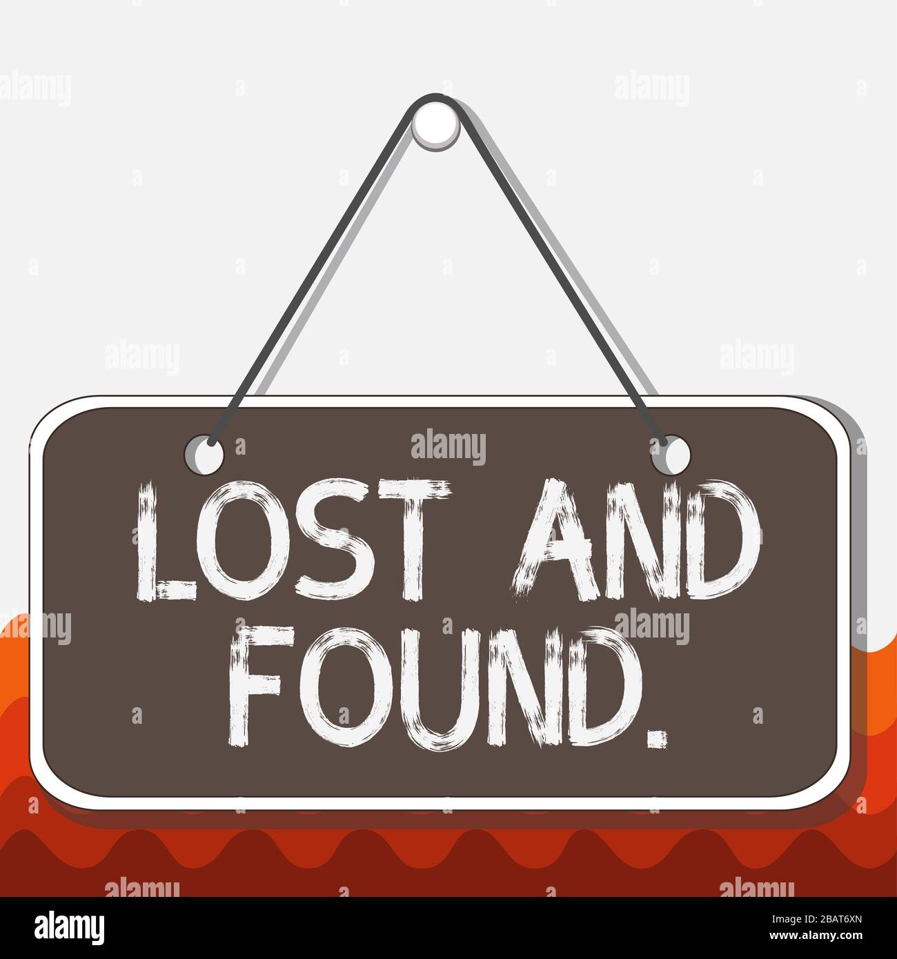 Conceptual hand writing showing Lost And Found. Concept meaning a place ...