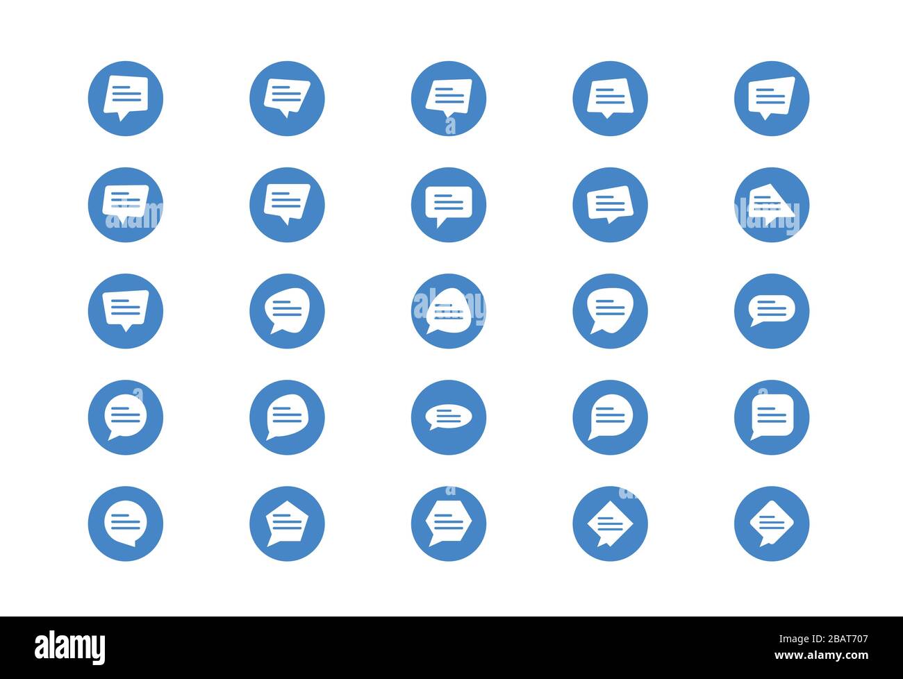 Set of Chat bubble icon, Typing icon, comment sign symbol Stock Vector ...