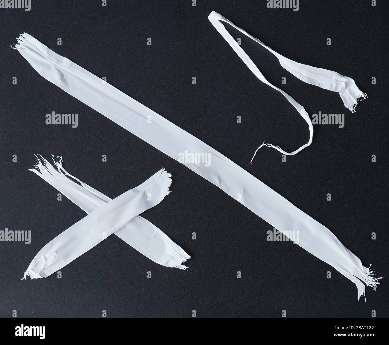Different shape of white tape with twisted edges isolated Stock Photo ...