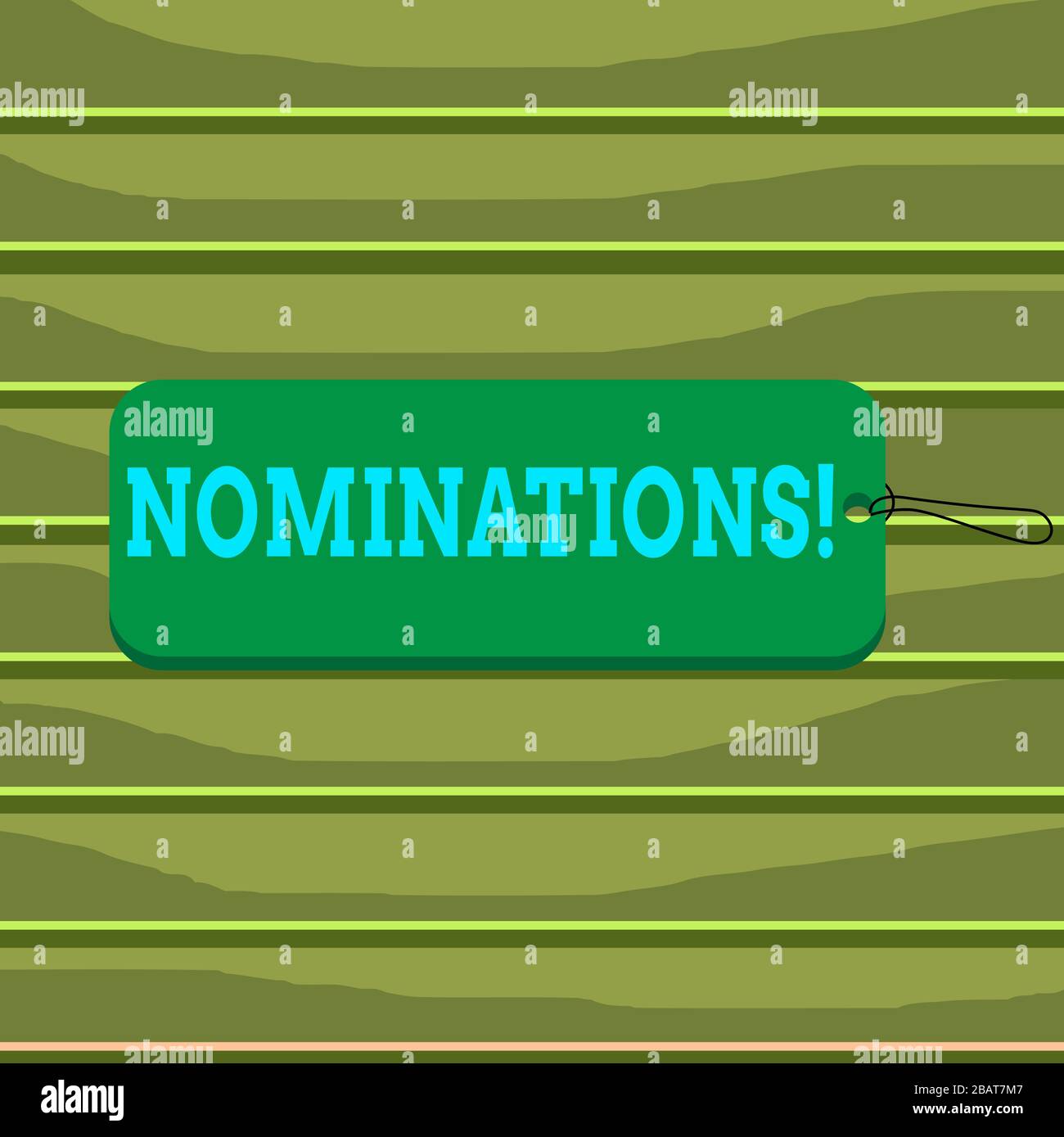 Conceptual hand writing showing Nominations. Concept meaning action of ...