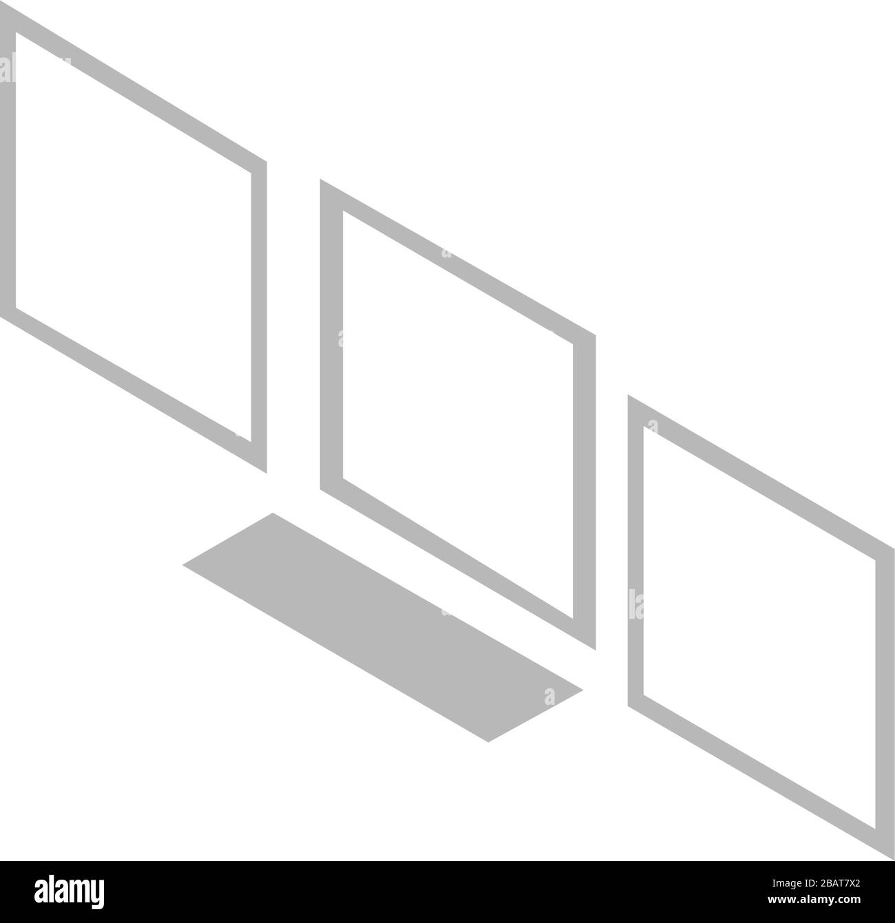 3D vector of 3 computer screens Stock Vector Image & Art - Alamy