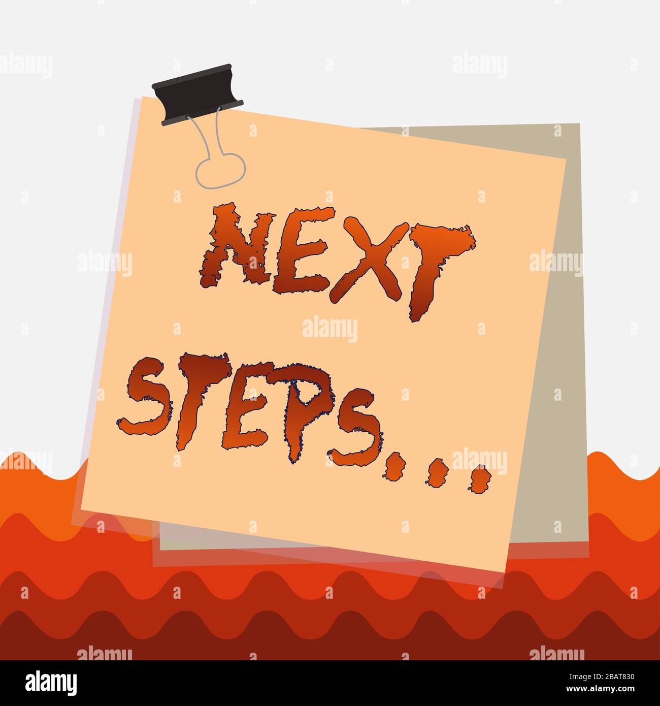 Conceptual hand writing showing Next Steps. Concept meaning something ...