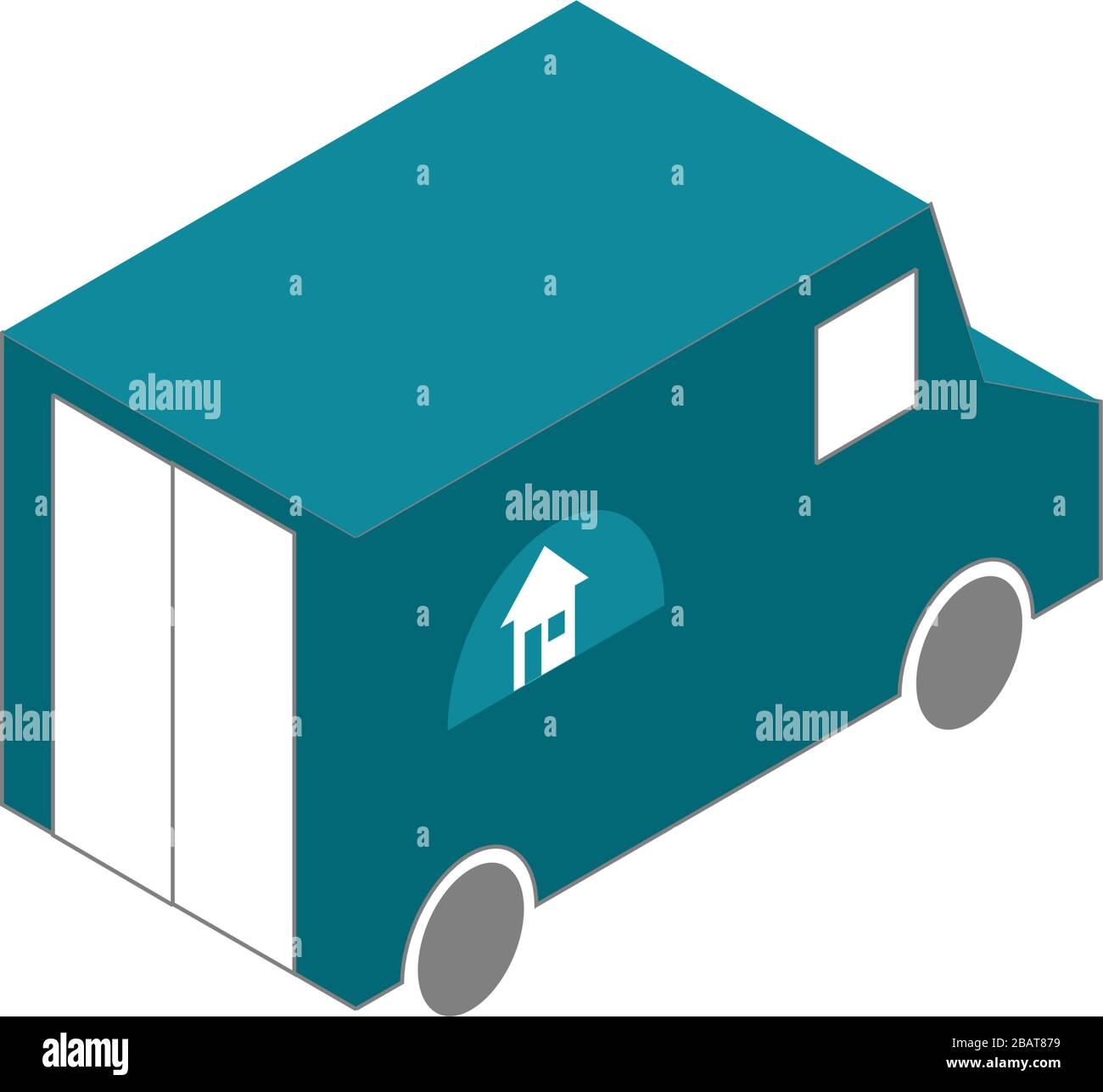 3D vector of a delivery truck Stock Vector Image & Art - Alamy