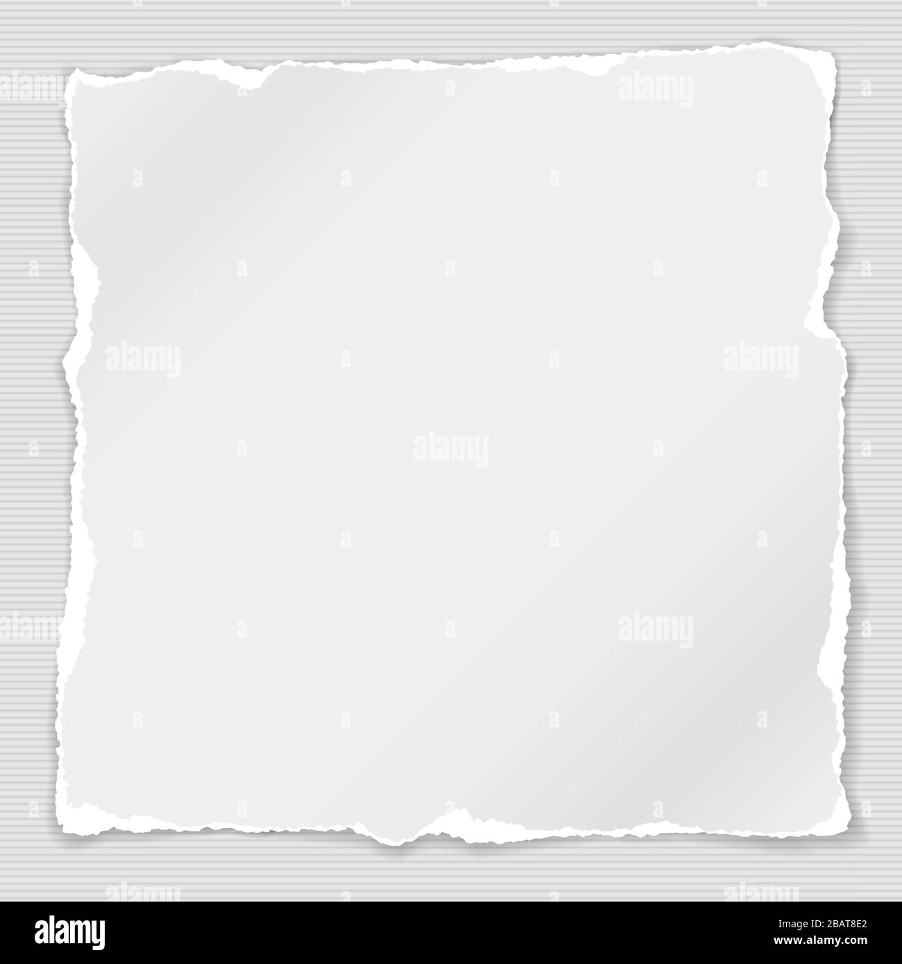 Piece of torn square white note, notebook paper with soft shadow stuck ... Piece of torn square white note, notebook paper with soft shadow stuck ...