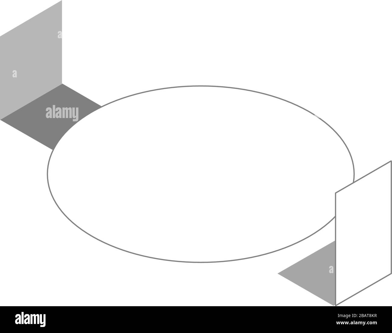 Table and chairs top view Stock Vector Images - Alamy