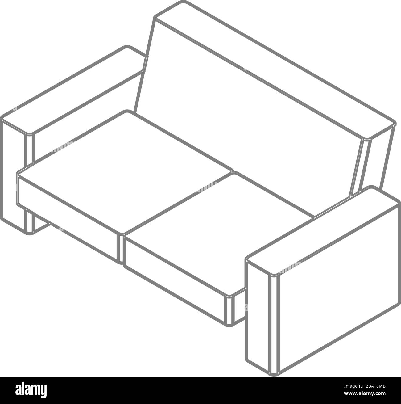 Cozy furniture modern vector Black and White Stock Photos & Images - Alamy