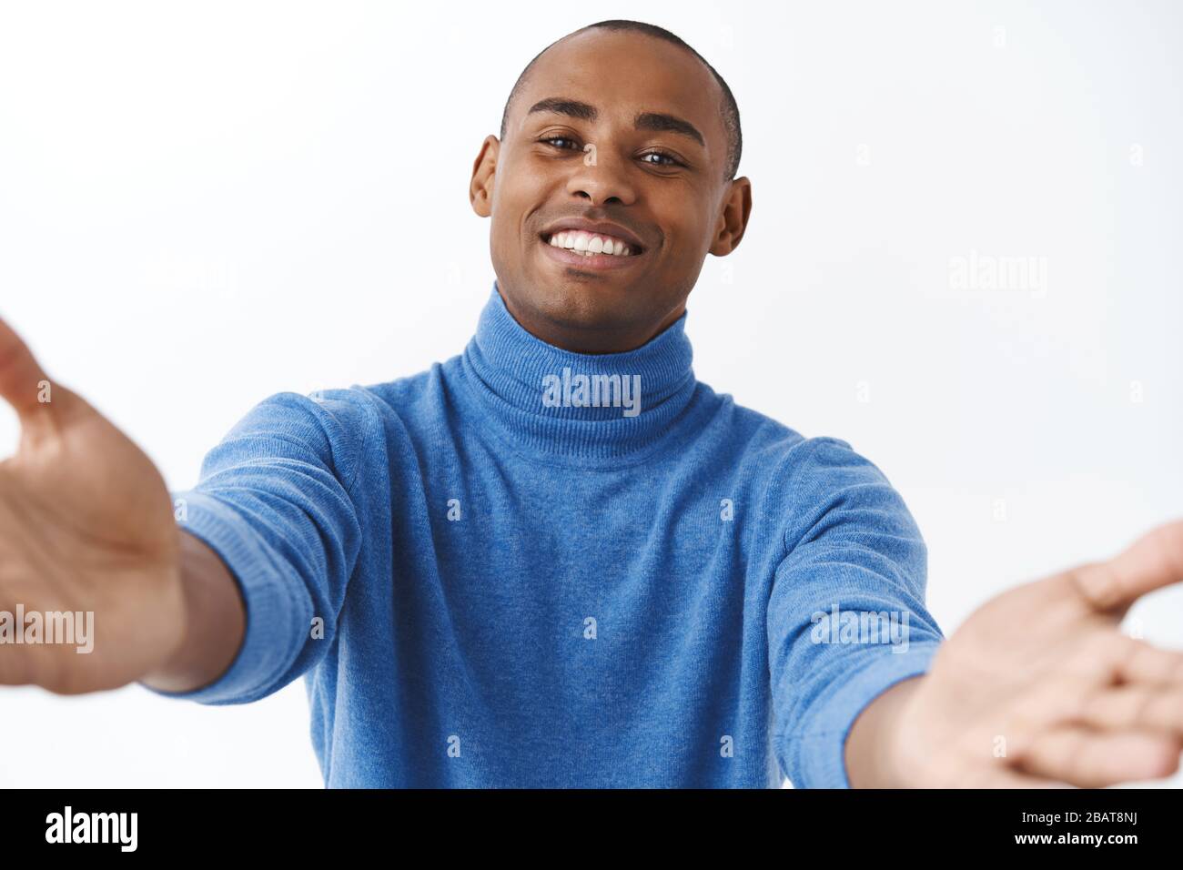 Close-up portrait of handsome, lovely, friendly-looking african ...