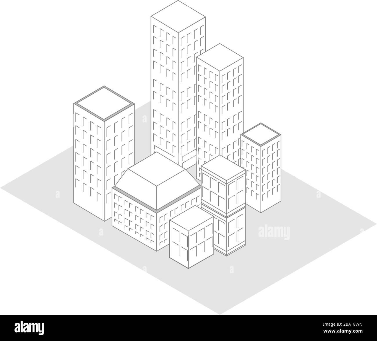 3D vector of building complex Stock Vector Image & Art - Alamy