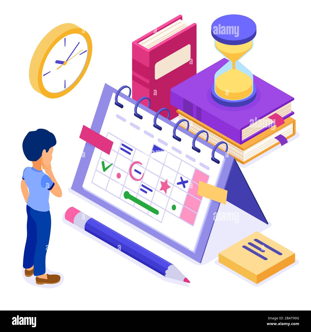 Planning schedule time management Stock Vector Image & Art - Alamy