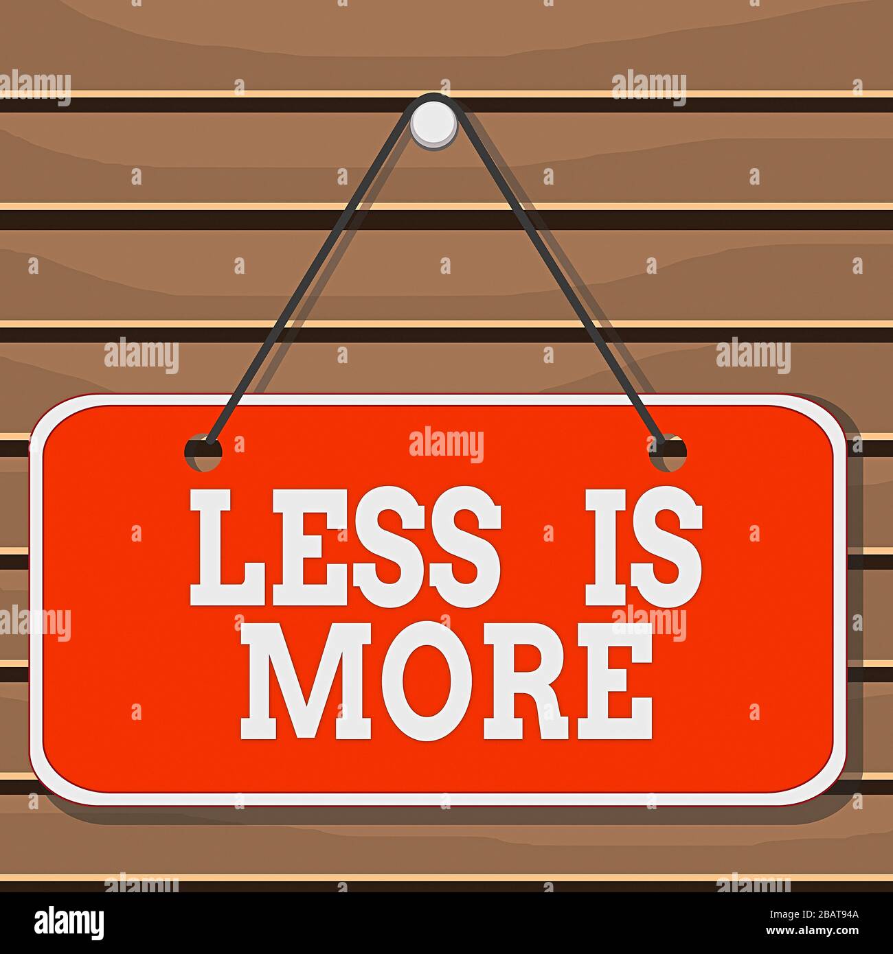 Conceptual hand writing showing Less Is More. Concept meaning used to ...