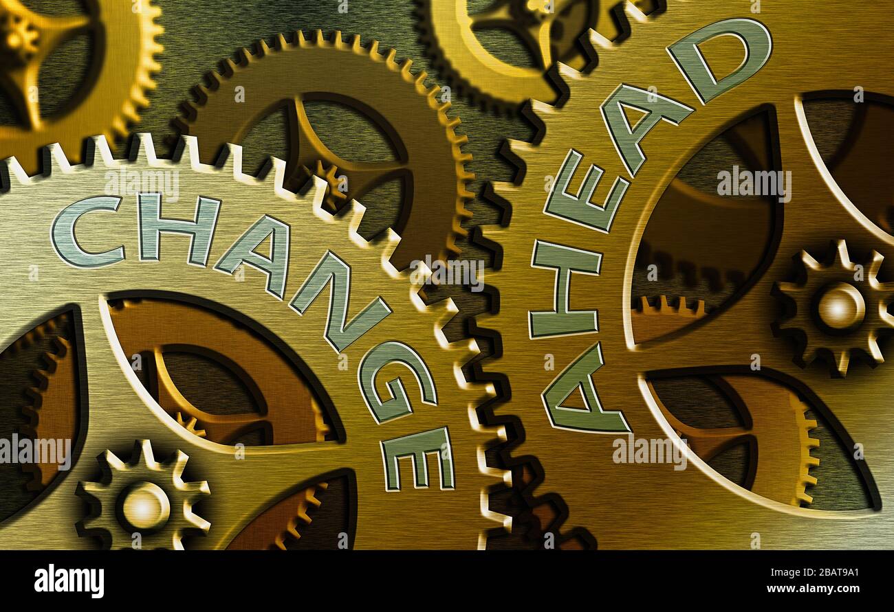 Handwriting text writing Change Ahead. Conceptual photo to replace with ...