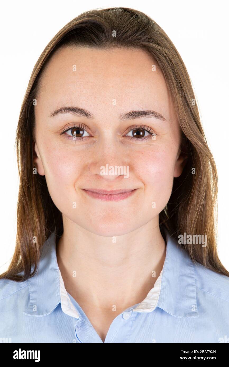 Woman id picture hi-res stock photography and images - Alamy