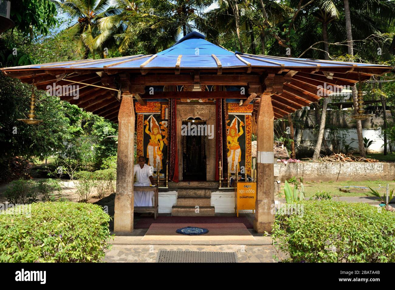 Sri Lanka, Kandy, Vishnu Devale temple, Dedimunda Devalaya Stock Photo ...