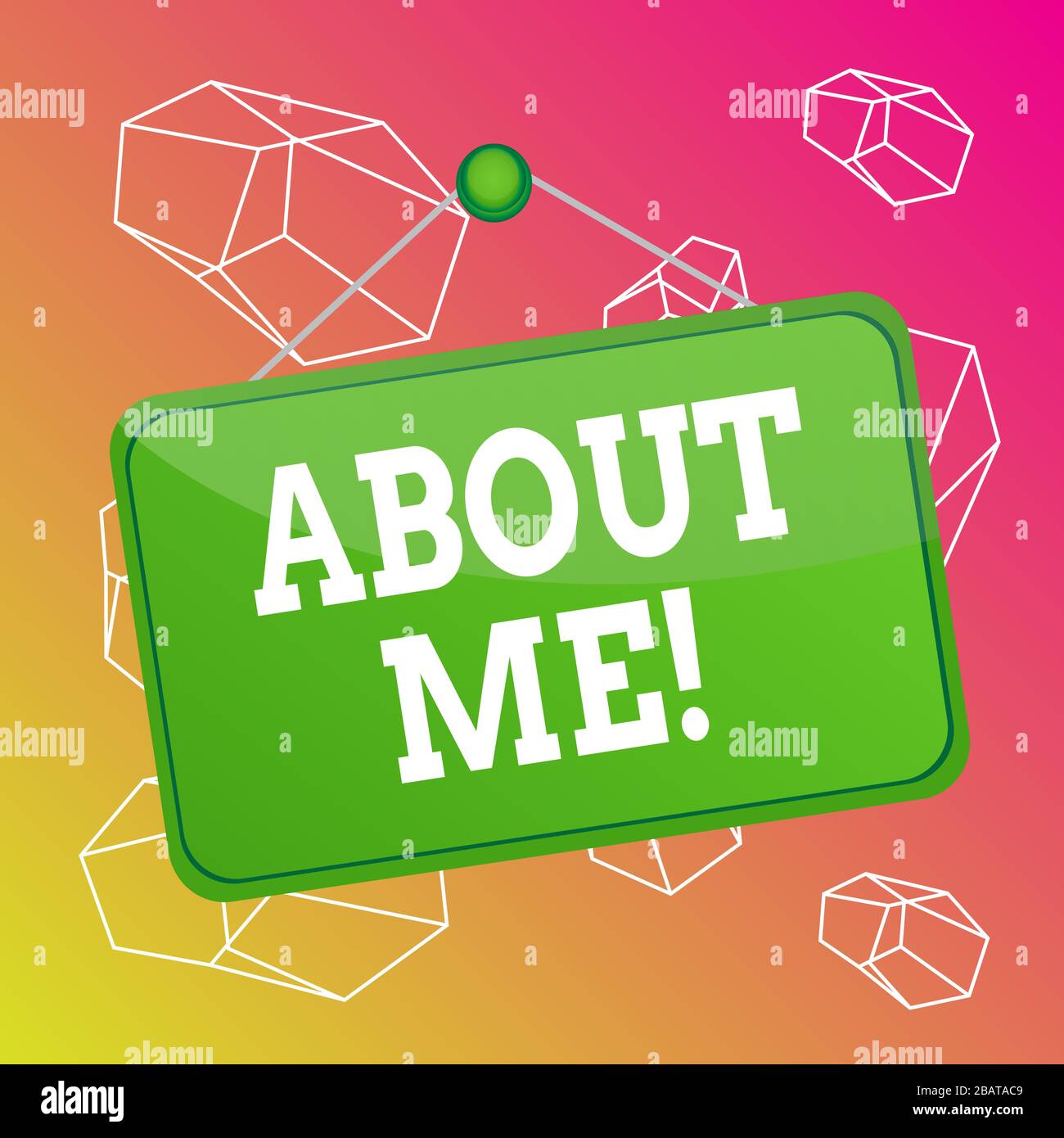 Word writing text About Me. Business photo showcasing telling someone ...