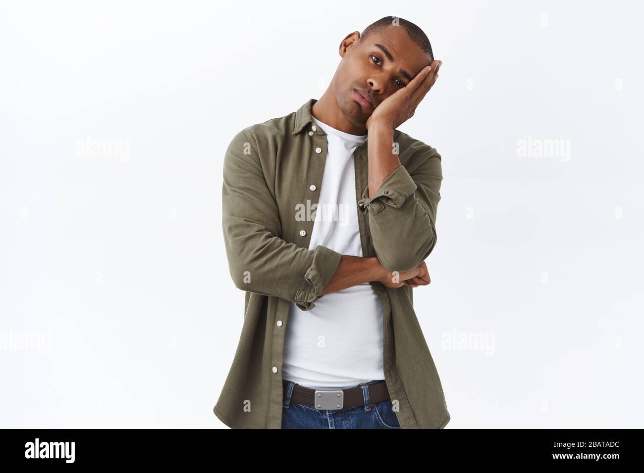 Portrait reluctant young man hi-res stock photography and images - Alamy