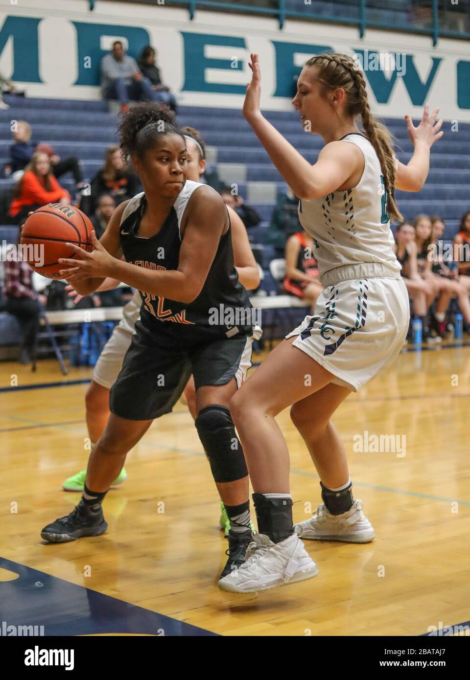 Basketball action with Lewis and Clark vs Lake City High School in ...