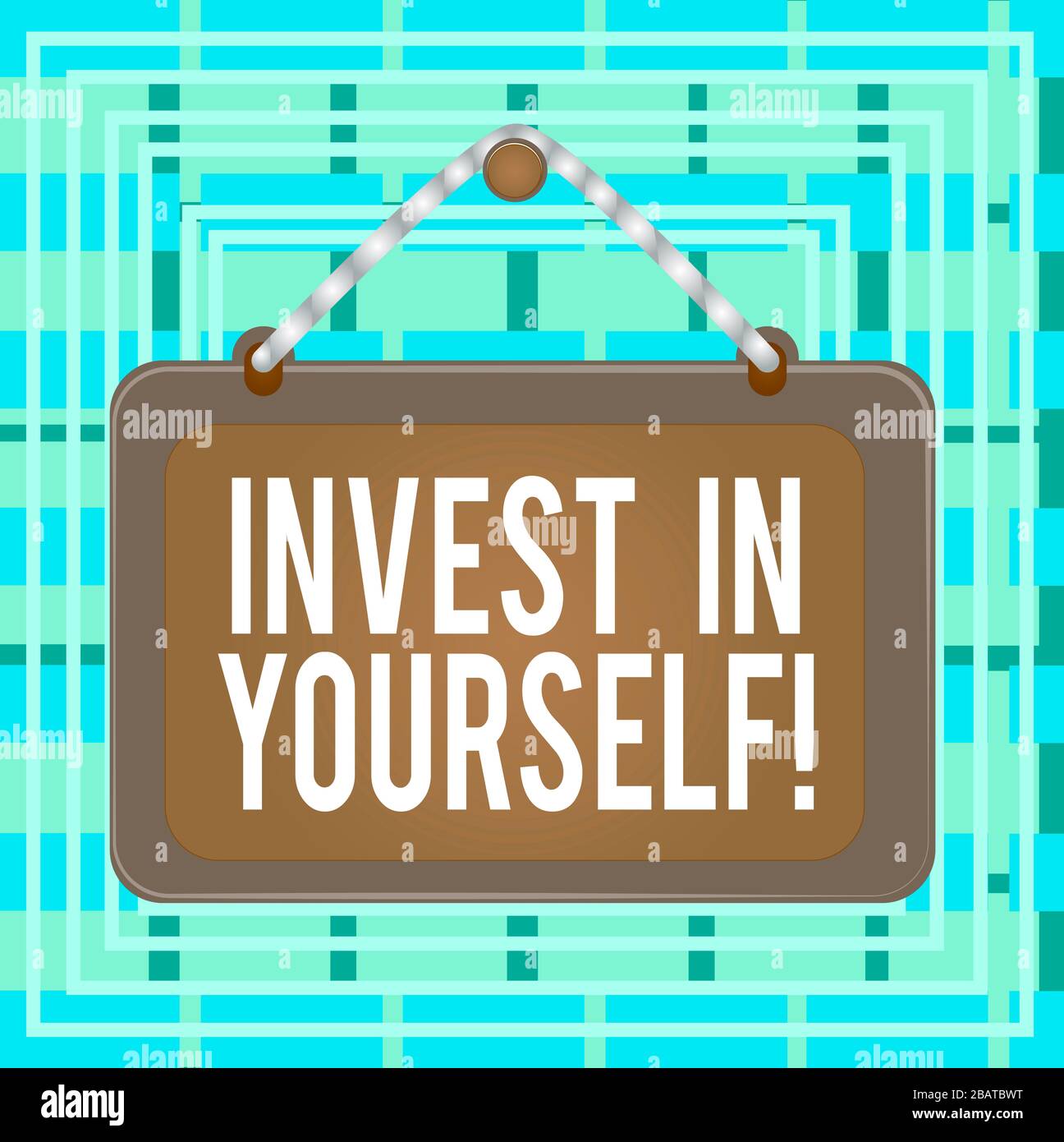 Text sign showing Invest In Yourself. Business photo text nvesting in a ...