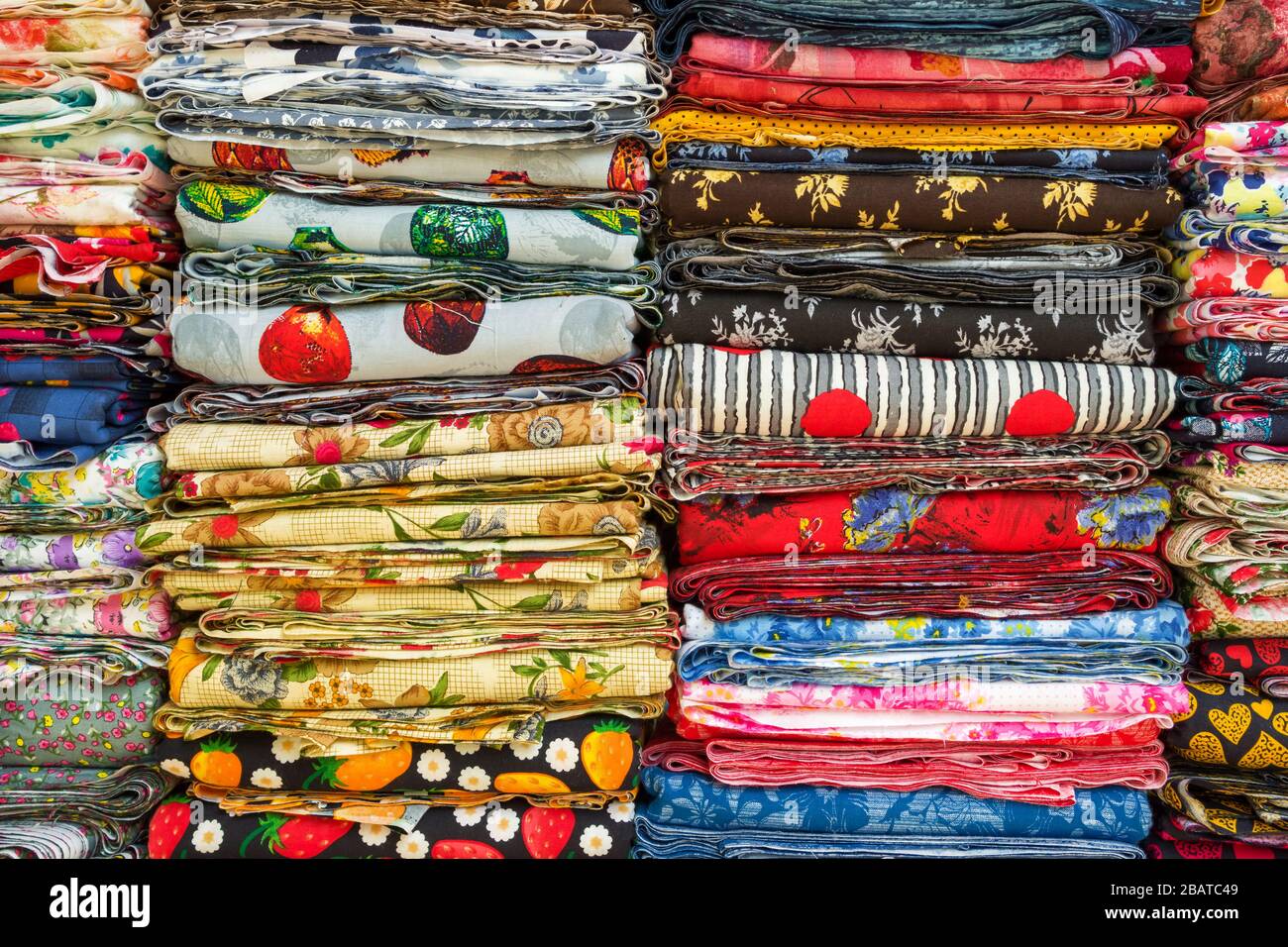 Various of colorful fabrics background Stock Photo - Alamy
