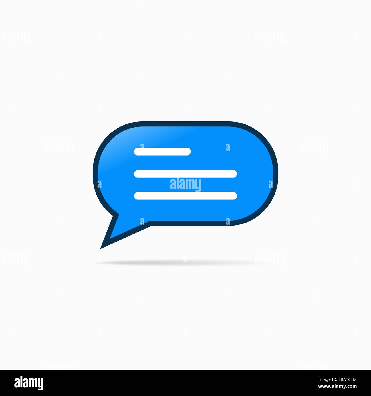 Typing in a chat bubble icon, comment sign symbol Stock Vector Image ...