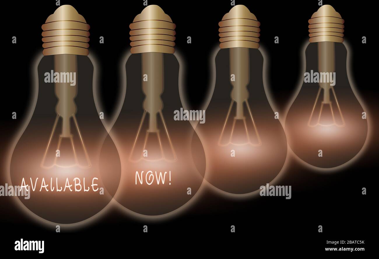 Writing note showing Available Now. Business concept for you can find ...