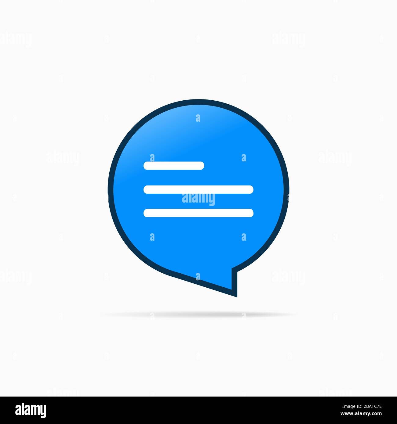 Typing in a chat bubble icon, comment sign symbol Stock Vector Image ...