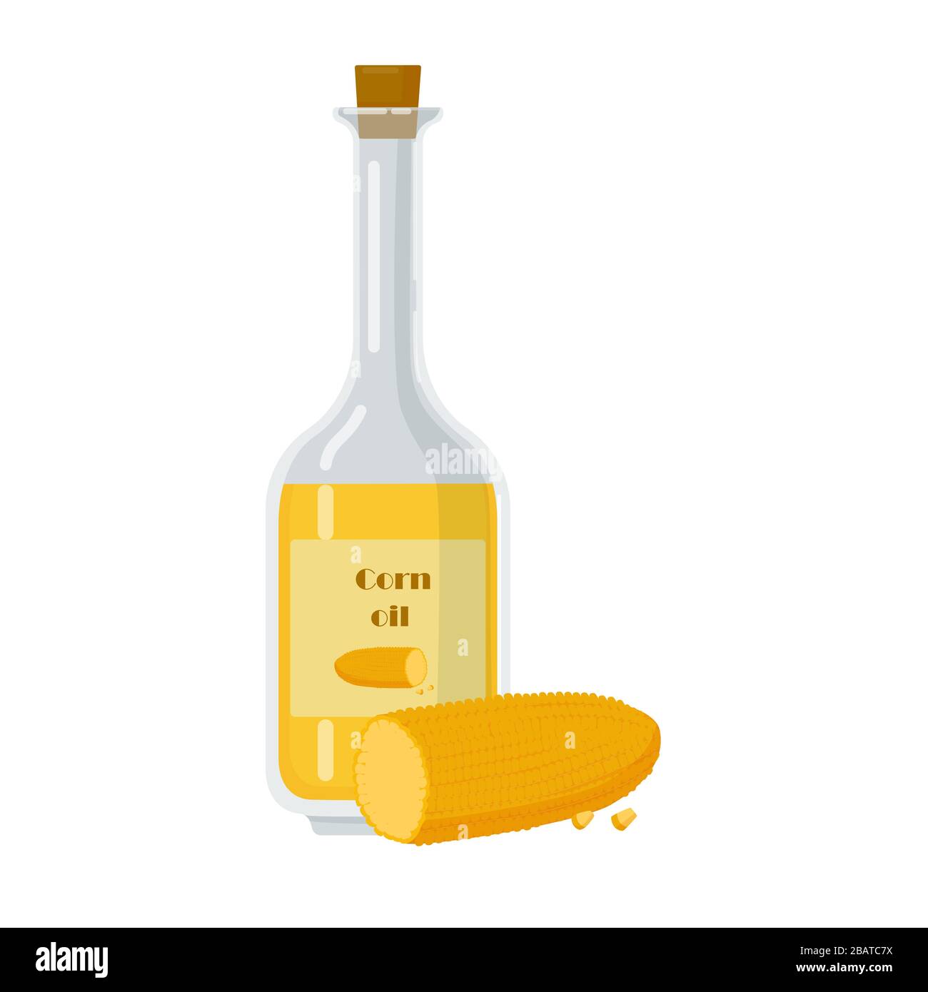 Corn oil Stock Vector Images - Alamy