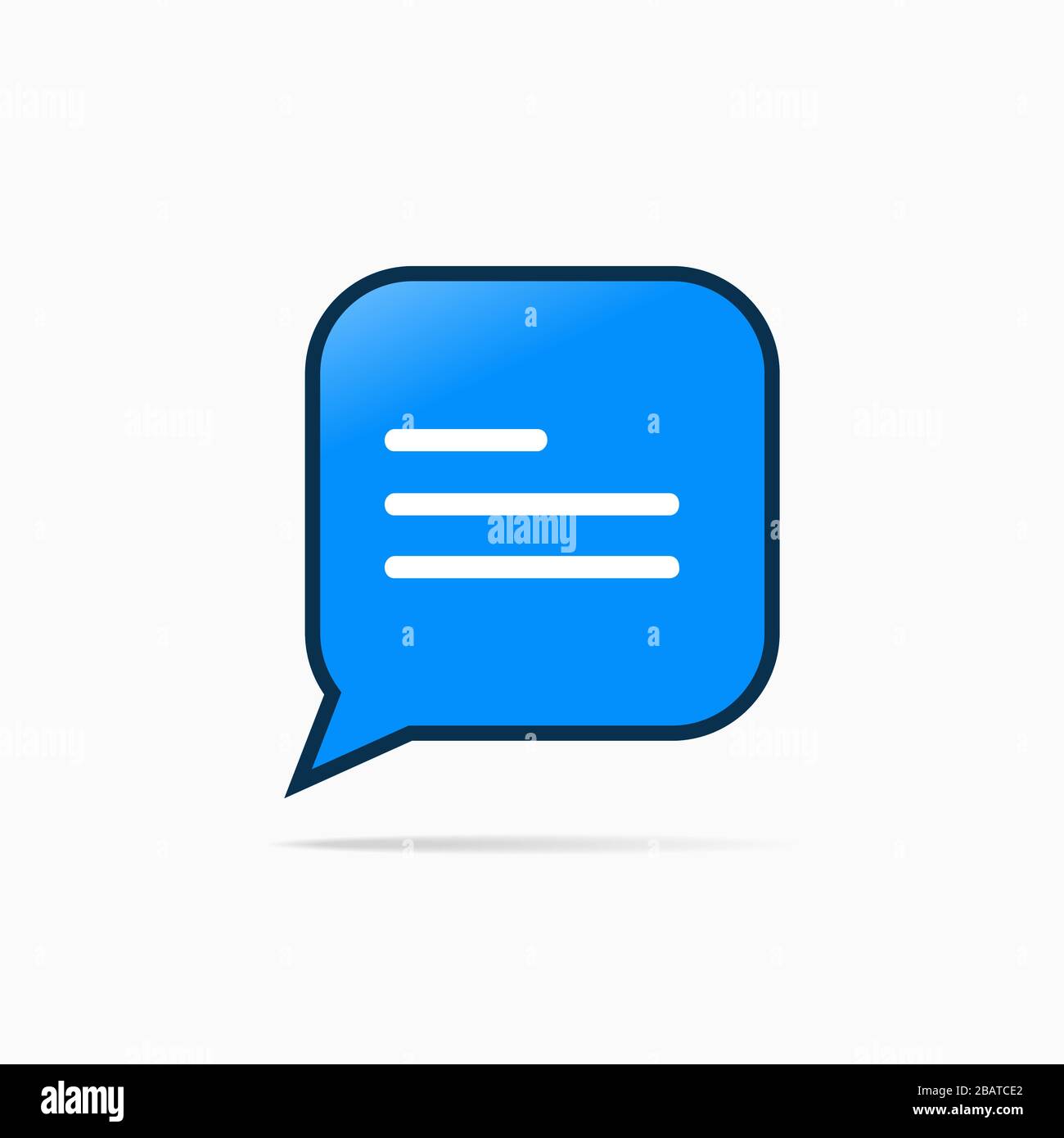 Typing in a chat bubble icon, comment sign symbol Stock Vector Image ...