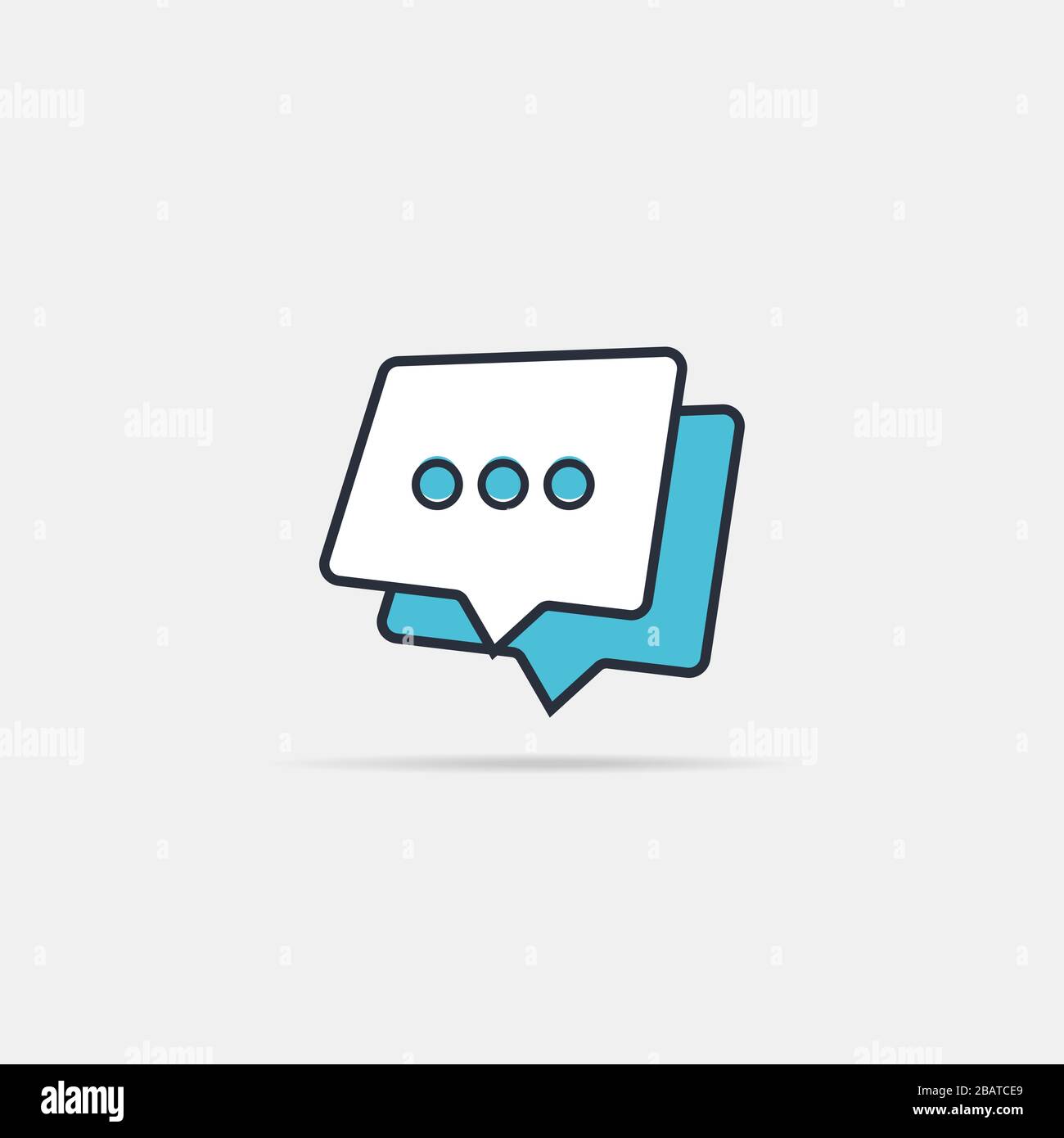 Typing in a chat bubble icon, comment sign symbol Stock Vector Image & Art - Alamy