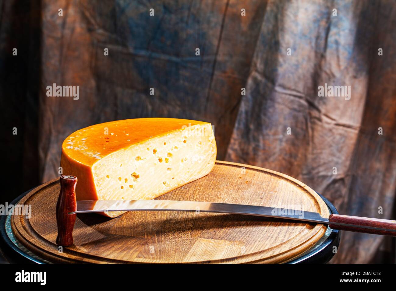 Elite cheese made from unskimmed cow milk Stock Photo - Alamy