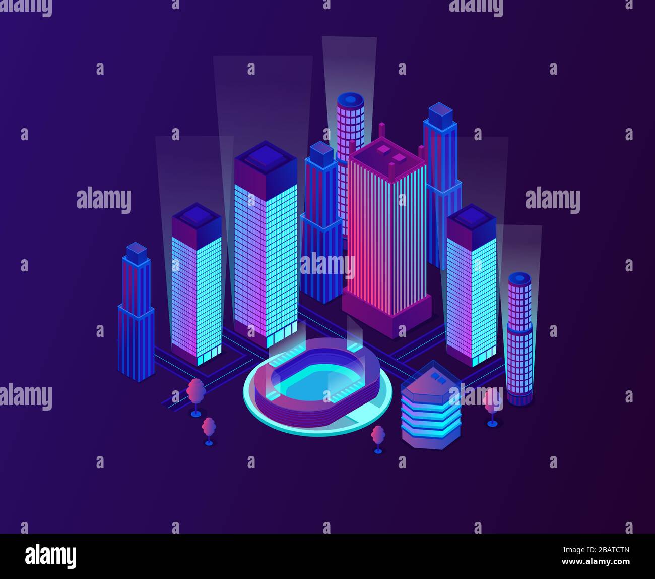 High tech stadium Stock Vector Images - Alamy