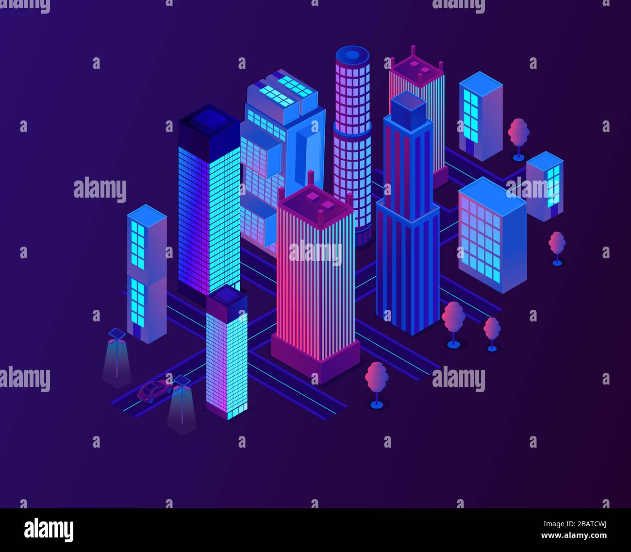 High tech building Stock Vector Images - Alamy