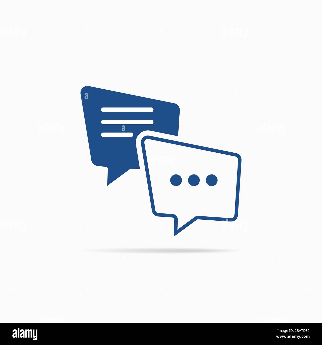 Typing in a chat bubble icon, comment sign symbol Stock Vector Image & Art - Alamy